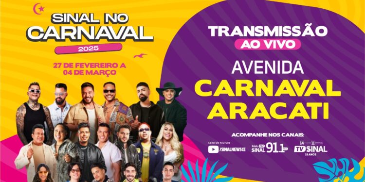 Sinal transmite ao vivo o Carnaval do Aracati 2025 | Sinal News